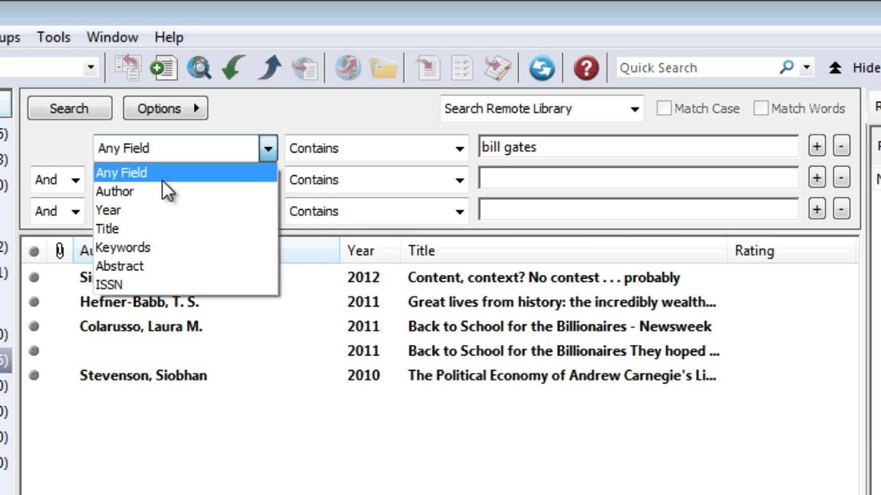 آموزش نرم افزار EndNote X6 (ویدئو 2) - YouTube