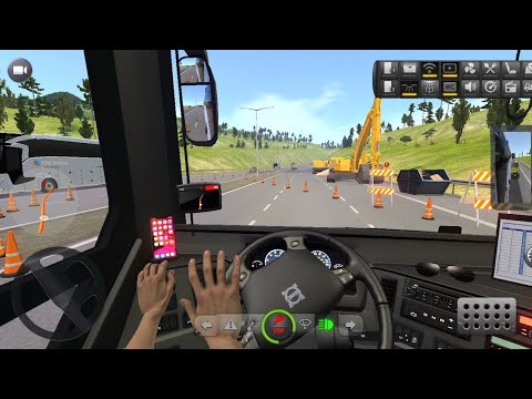 Bus Simulator : Ultimate | Volvo 9600 | Road Construction 🚧 | Zuuks | Drive with Devil 😈
