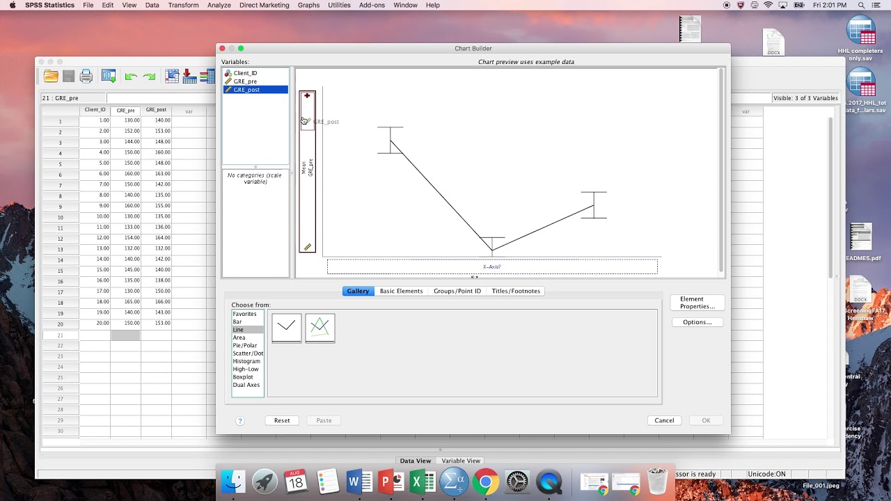 07 paired samples line graph - YouTube