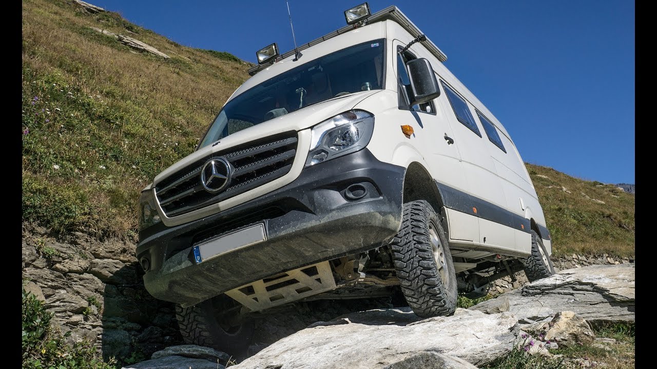 Sprinter 4x4 offroad in den Westalpen, Lac du Mont Cenis - YouTube