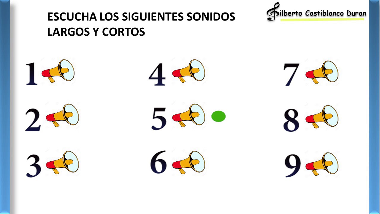 SONIDOS LARGOS Y CORTOS - YouTube