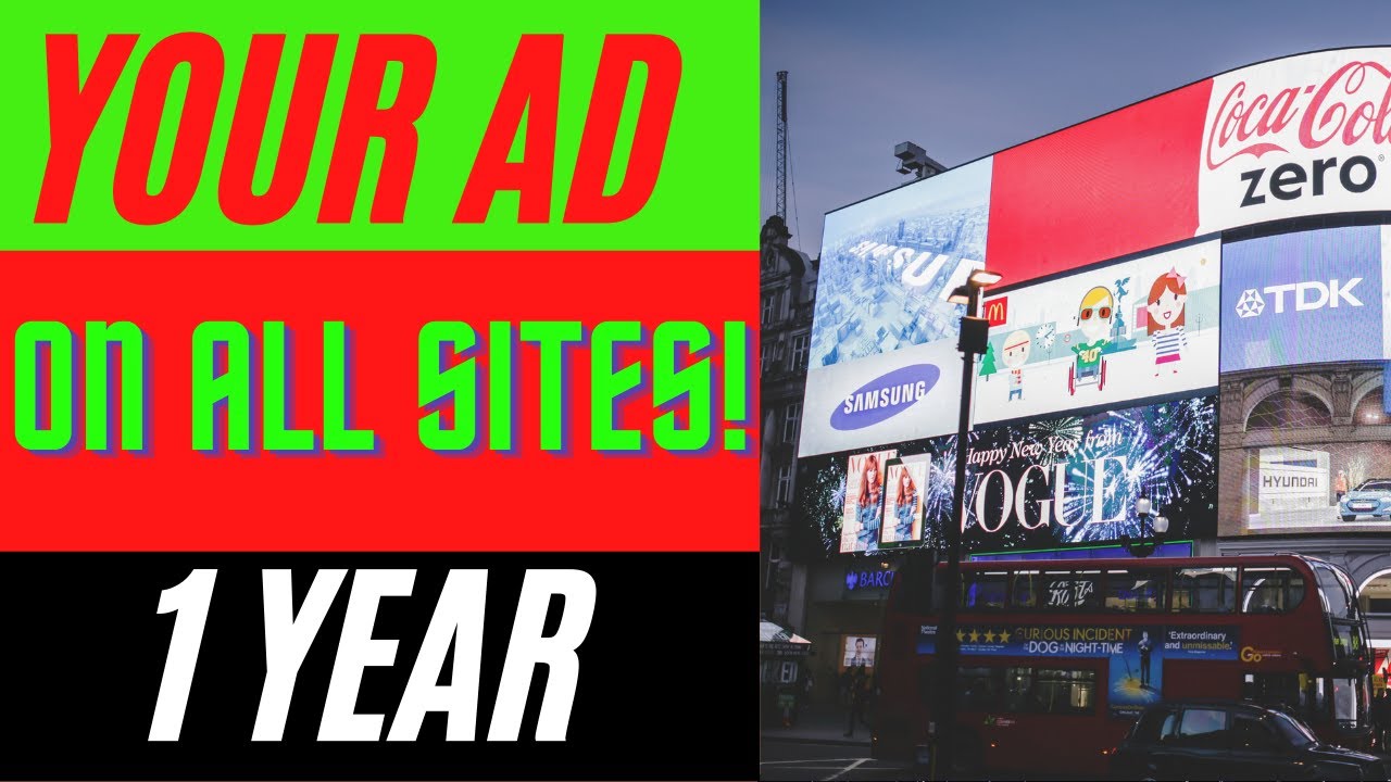 Your Ad in Rotation on All Pages of All Our Sites For An Entire Year ...
