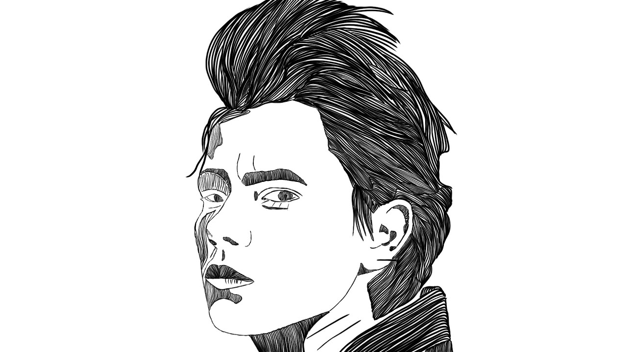River Phoenix Fan Portrait- Line Art Doodle Drawing # 036 - YouTube