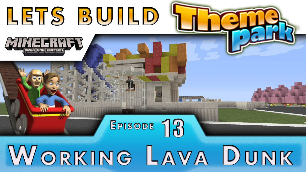 Minecraft :: Lets Build A Theme Park :: WORKING Dunk Mini Game :: E13 ...