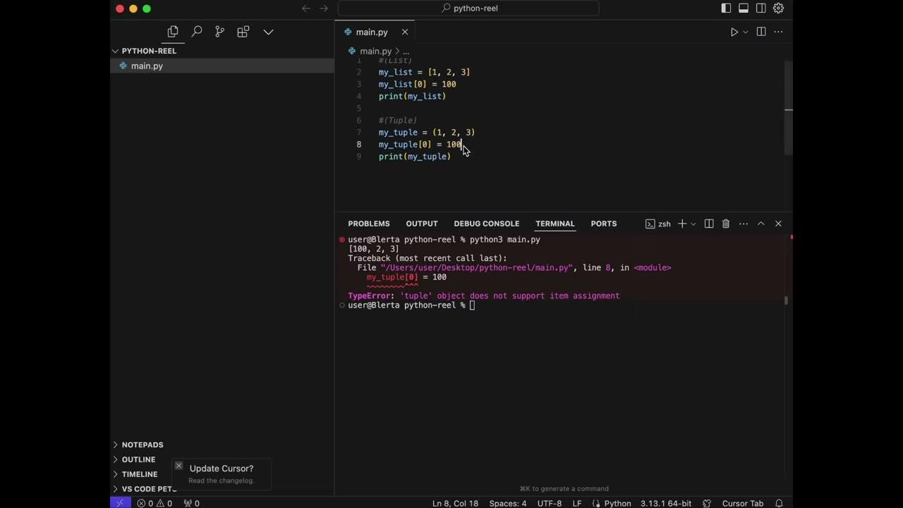 19. Mutable vs Immutable in Python: Why It Matters! - YouTube
