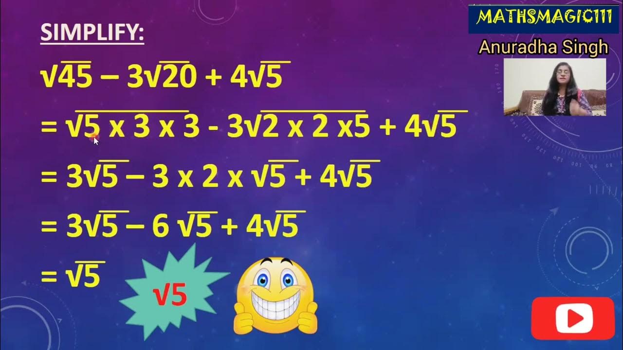 Simplify simplify 45 3 20 4 5 Ch 1 Ncert Exemplar Ix mathsclass simplify-simplify-45-3-20-4-5-ch-1-ncert-exemplar-ix-mathsclass