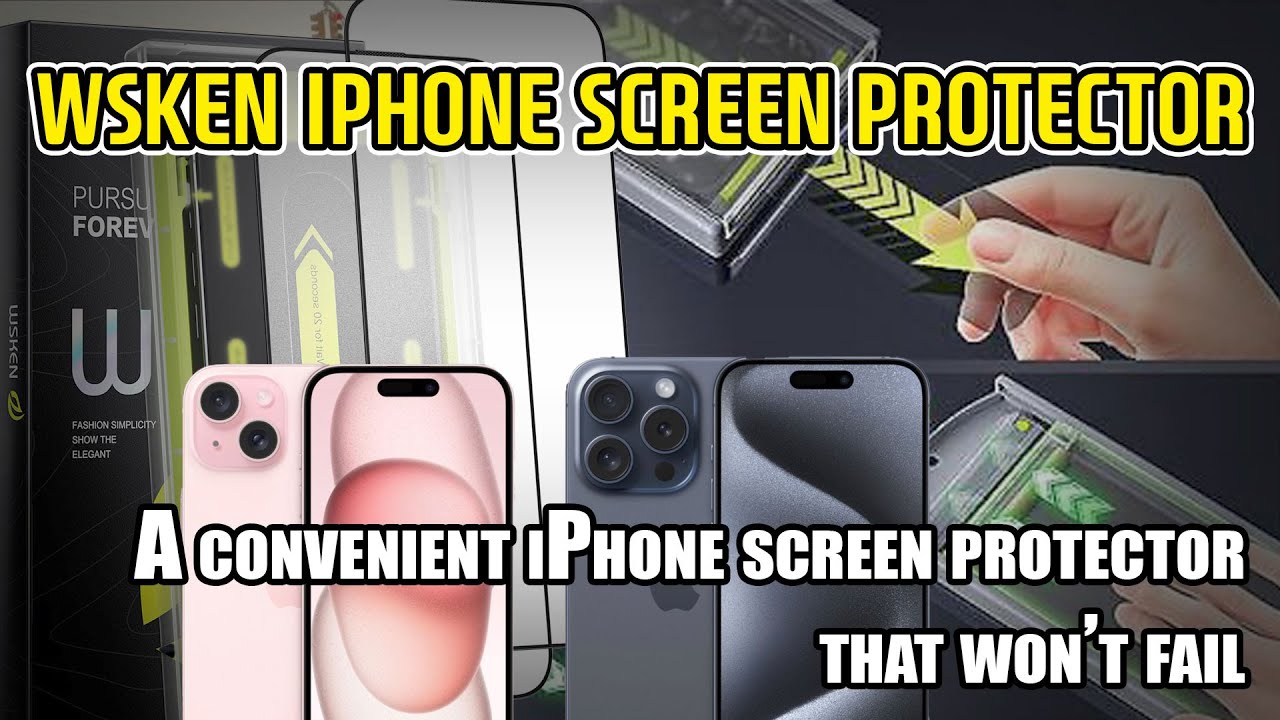 iPhone 15 Pro & 15 : How To Install Glass Screen Protector that won’t fail... Easy - YouTube