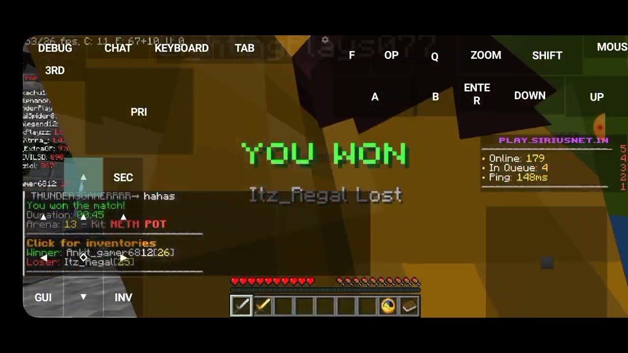 my pvp in nethpot - YouTube