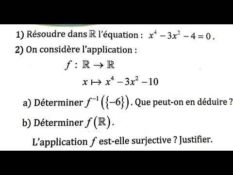 Applications 1 SM Exercice 15 - YouTube