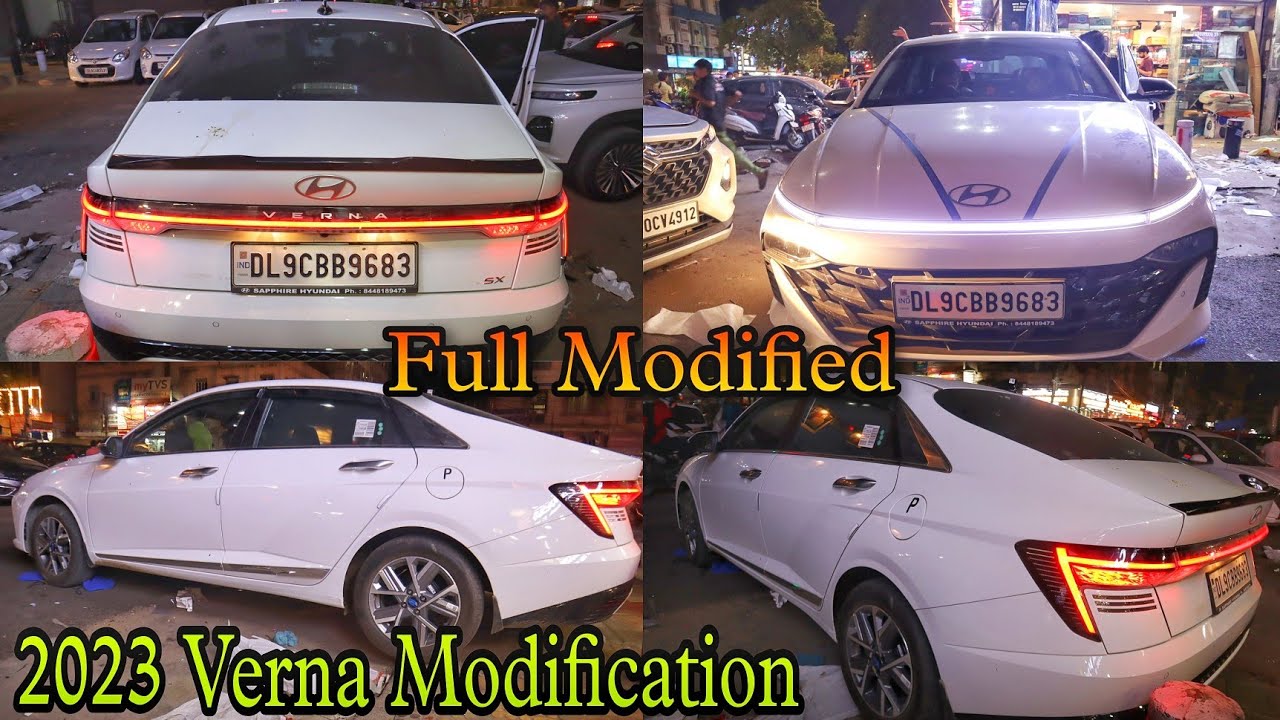 2023 Verna Modification | Full Modified Verna at Lalit car Accessories ...