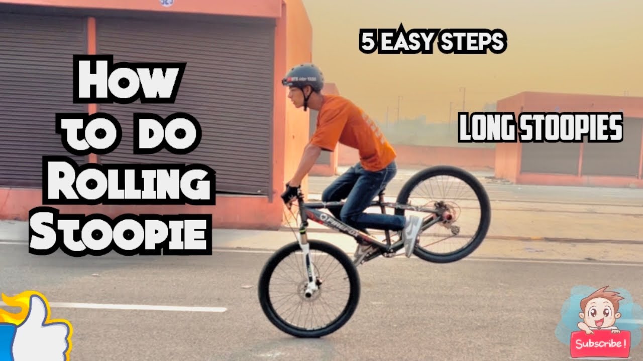 How to Rolling Stoopie in Easy Steps | 5 Easy Steps | MTB rider Yash ...