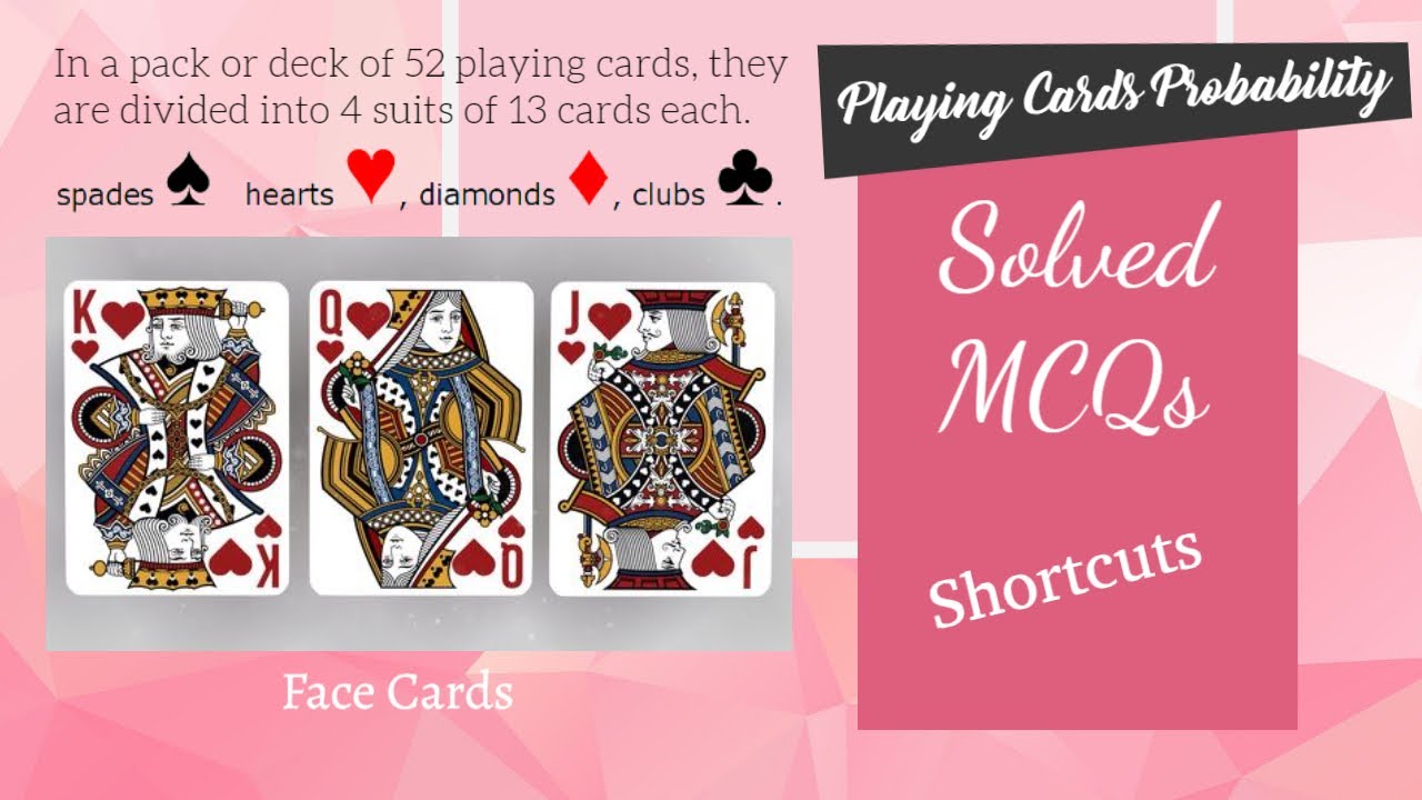 Probability| Playing Cards Probability| - YouTube