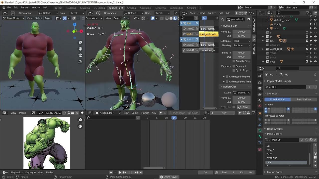 IM Arty - Game Character CREATOR - Blender addon development progress ...