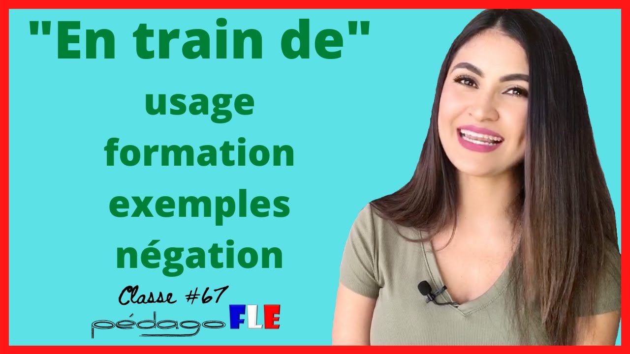 🔵" En train de " en Francés Presente continuo - Clase 67 - YouTube