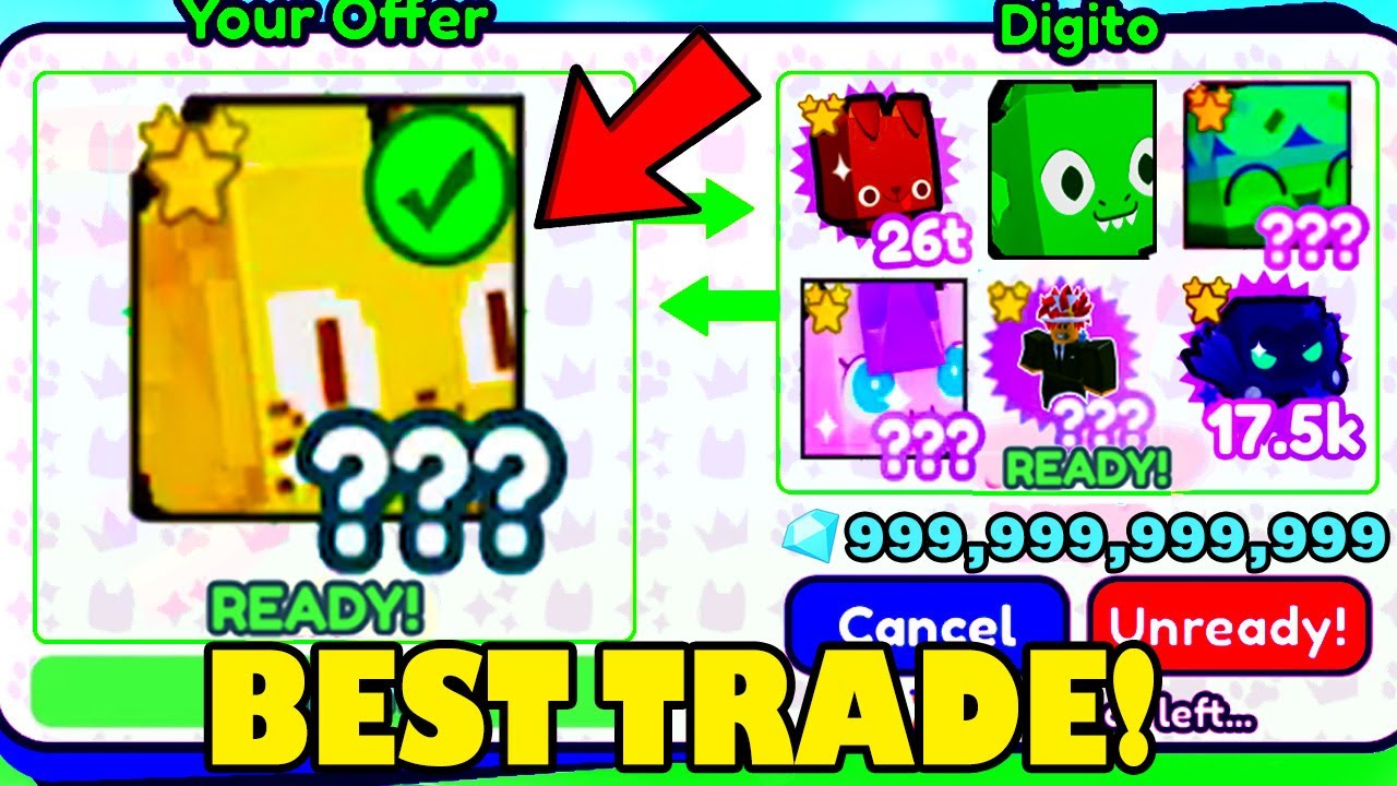 TRADING the GOLDEN HUGE PIXEL CAT for the RAREST PETS in Pet Simulator ...