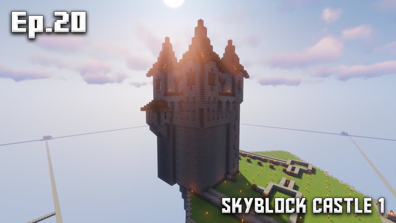 마인크래프트 스카이블럭 Ep.20 : 마법의 성 [ Skyblock Ep.20 : Castle ] - YouTube