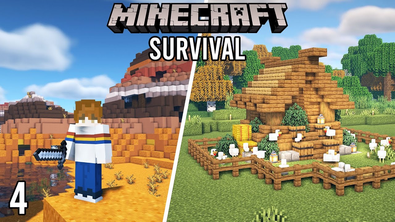 Exploring the Mesa Biome and Building a Chicken Coop - Minecraft 1.17 ...