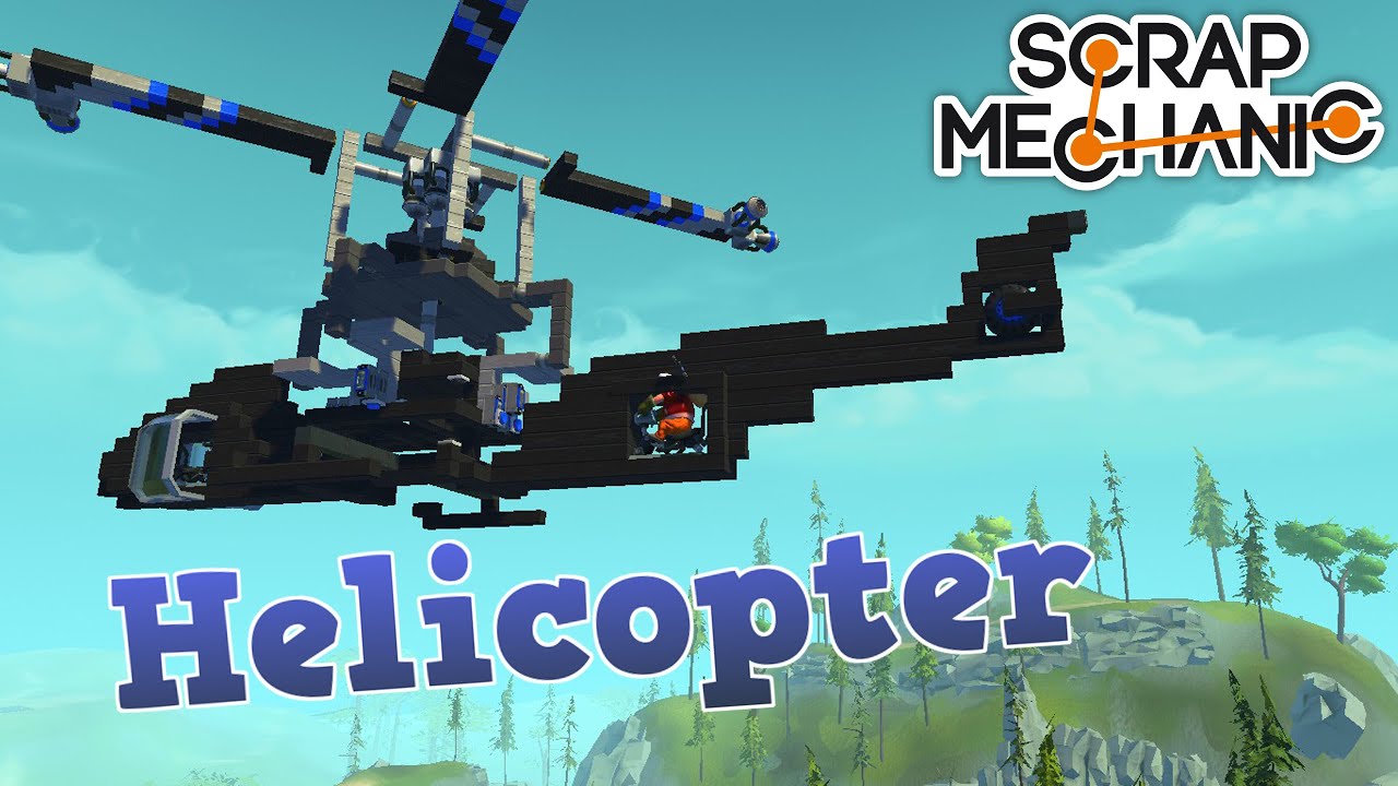 Helicopter With Collective and Cyclic Pitch Swashplate in Scrap ...