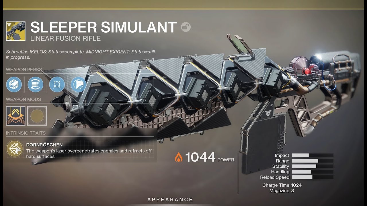 Destiny 2 : The Machine's Gun Exo Quest , Sleeper Simulant Linear ...