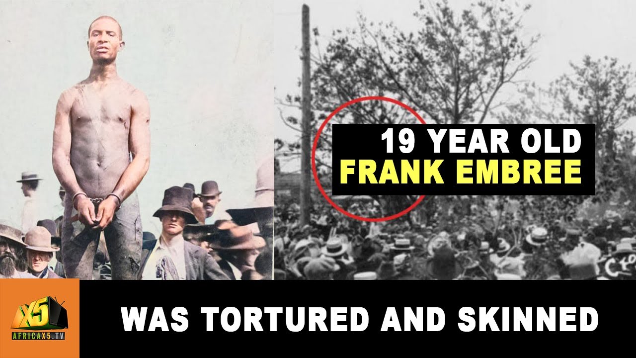 19 years Frank Embree was lynched in front of a cheering crowd, for a ...