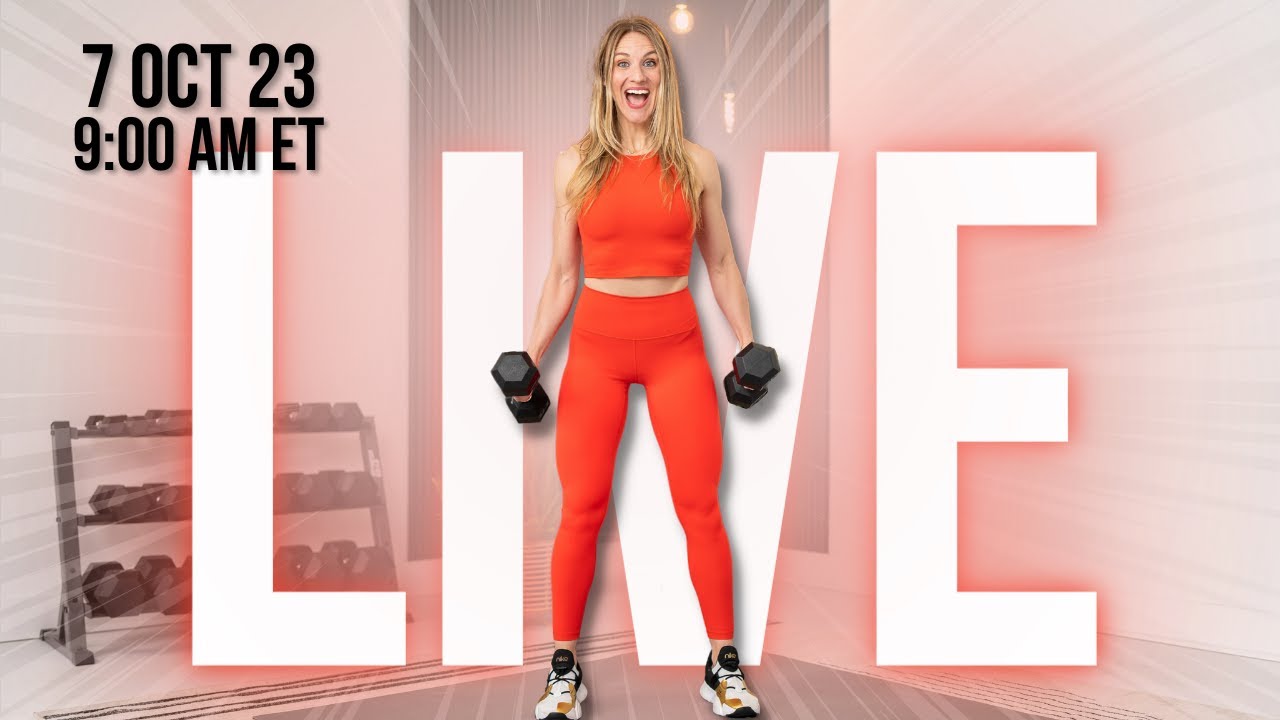 Workout with me! | 30 min Full Body Dumbbell Workout - YouTube