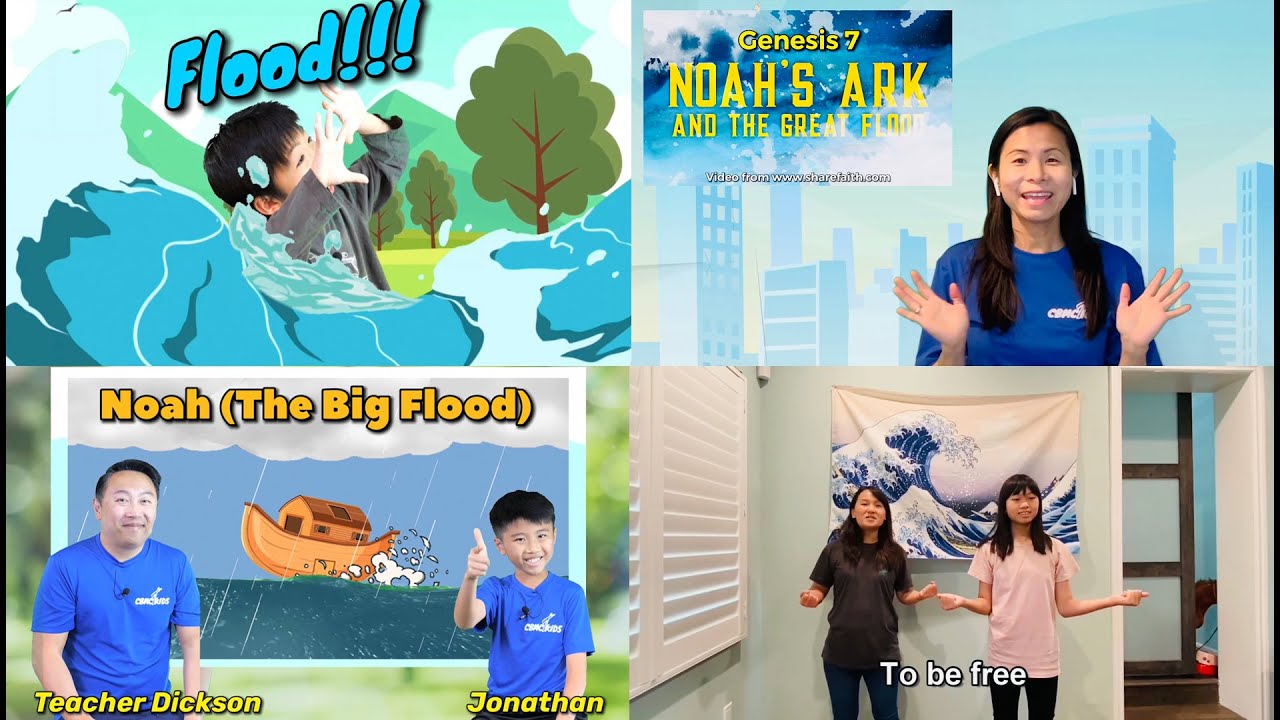 BIBLE LESSON: NOAH 'THE BIG FLOOD' - SERMON TWO (Children Sunday ...