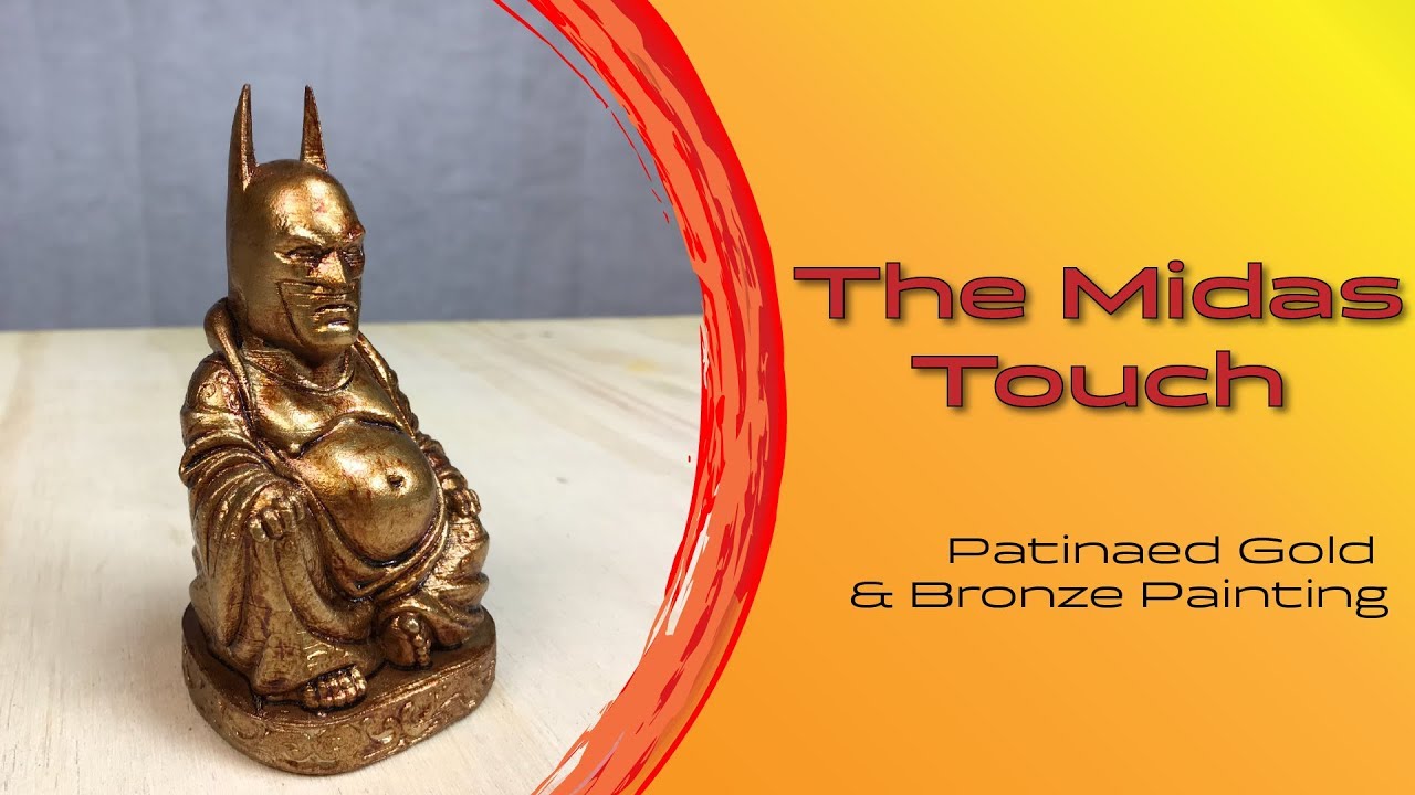 Midas Touch - Patinated Gold and Bronze Painting - YouTube