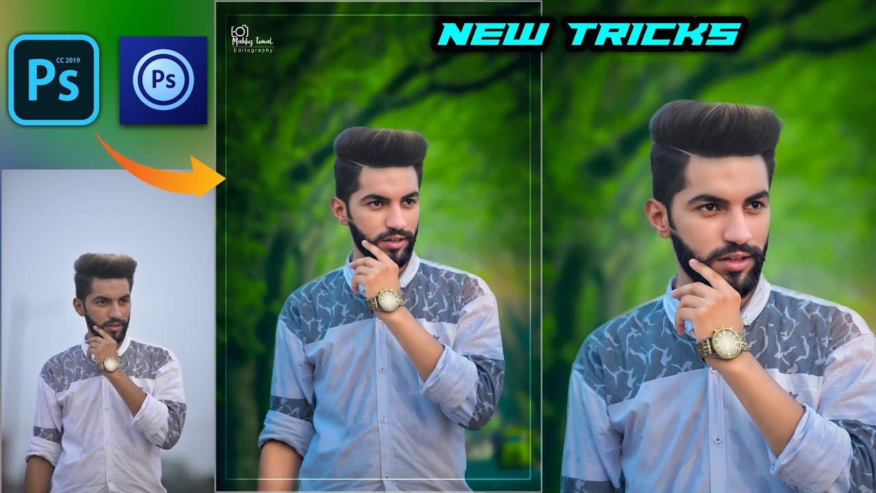 Ps Touch Natural Manipulation Editing Tutorial || Photoshop Mobile ...