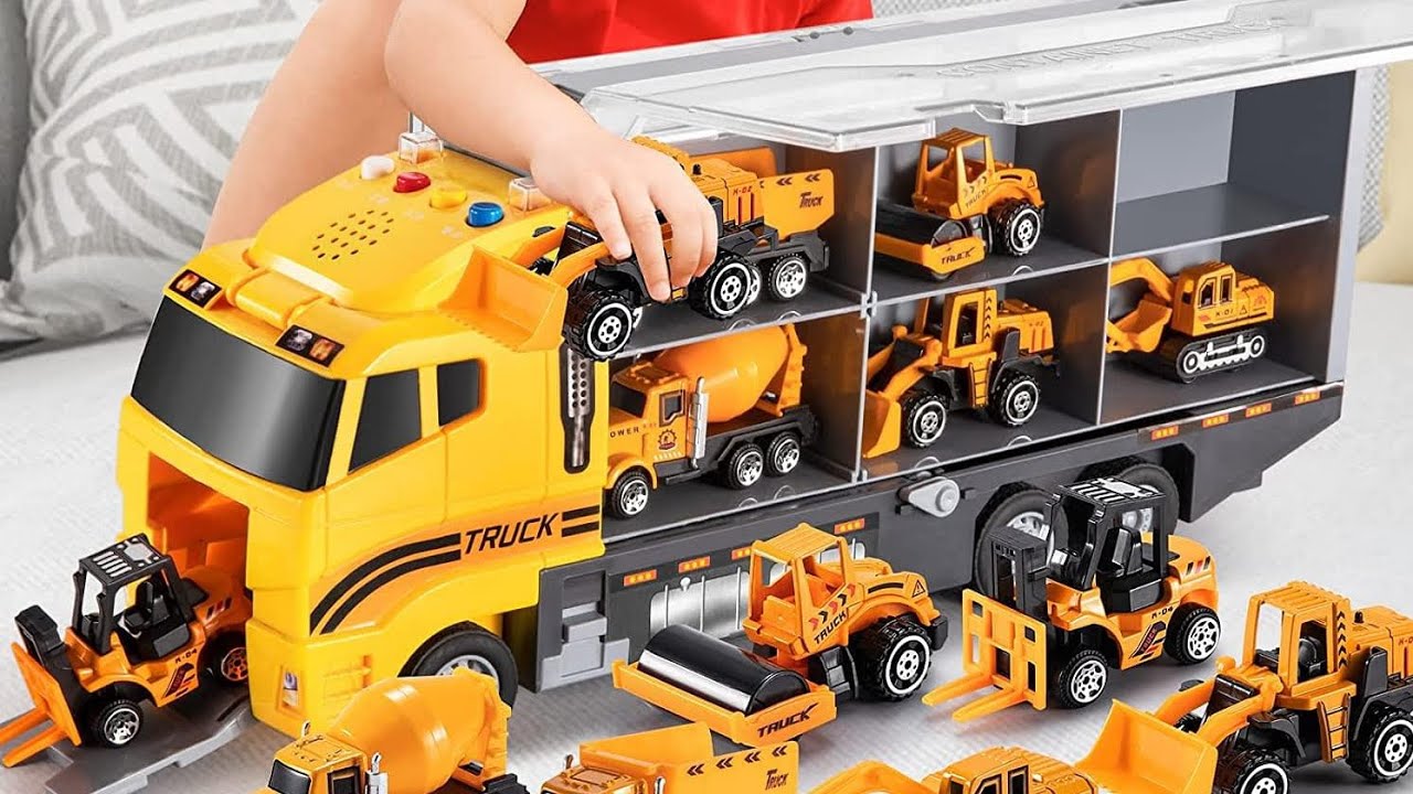 construction truck for kids ! road construction vehicles for children ...