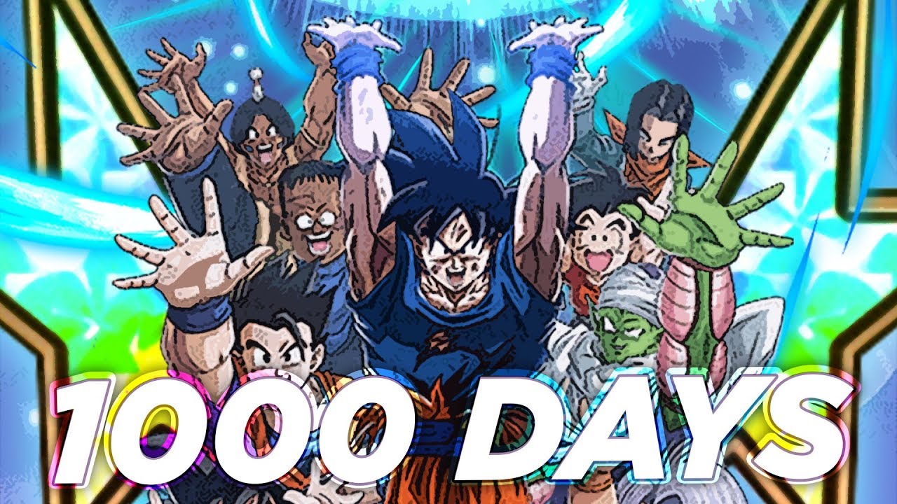 1000 DAYS OF DBZ DOKKAN BATTLE - YouTube