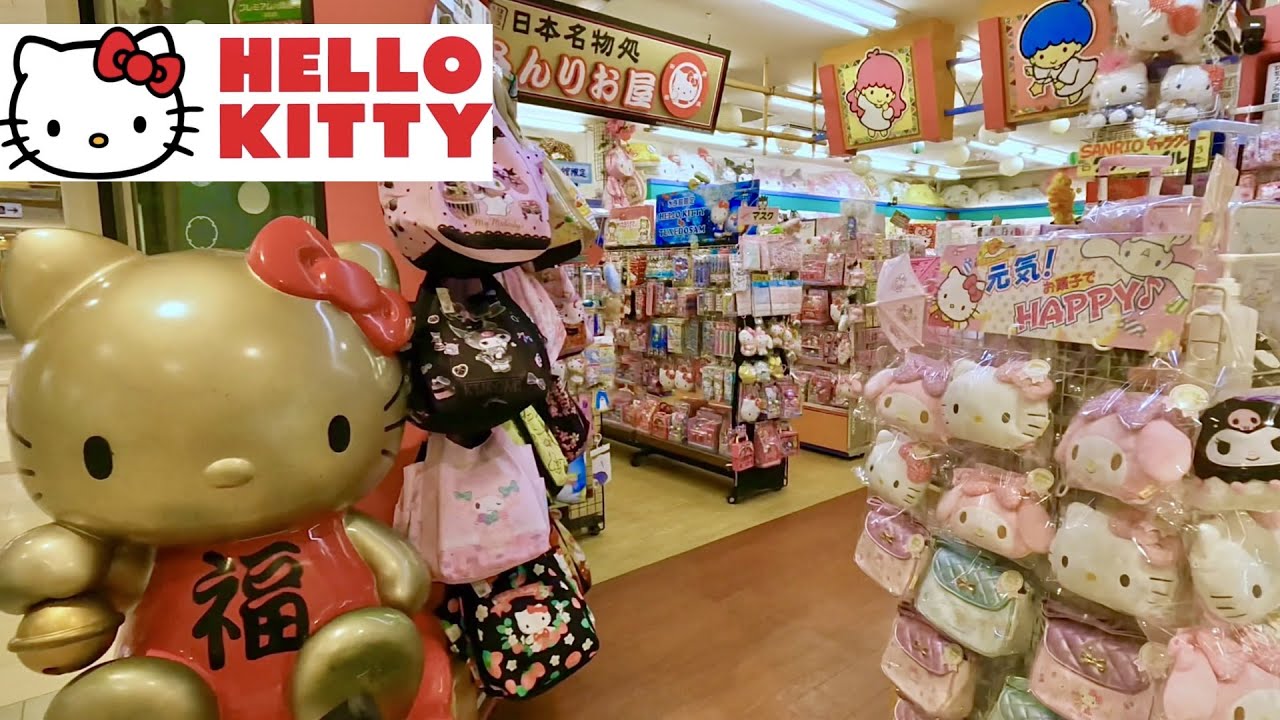 Shopping Inside The Cutest HELLO KITTY Store in Japan | Shopping Vlog ...