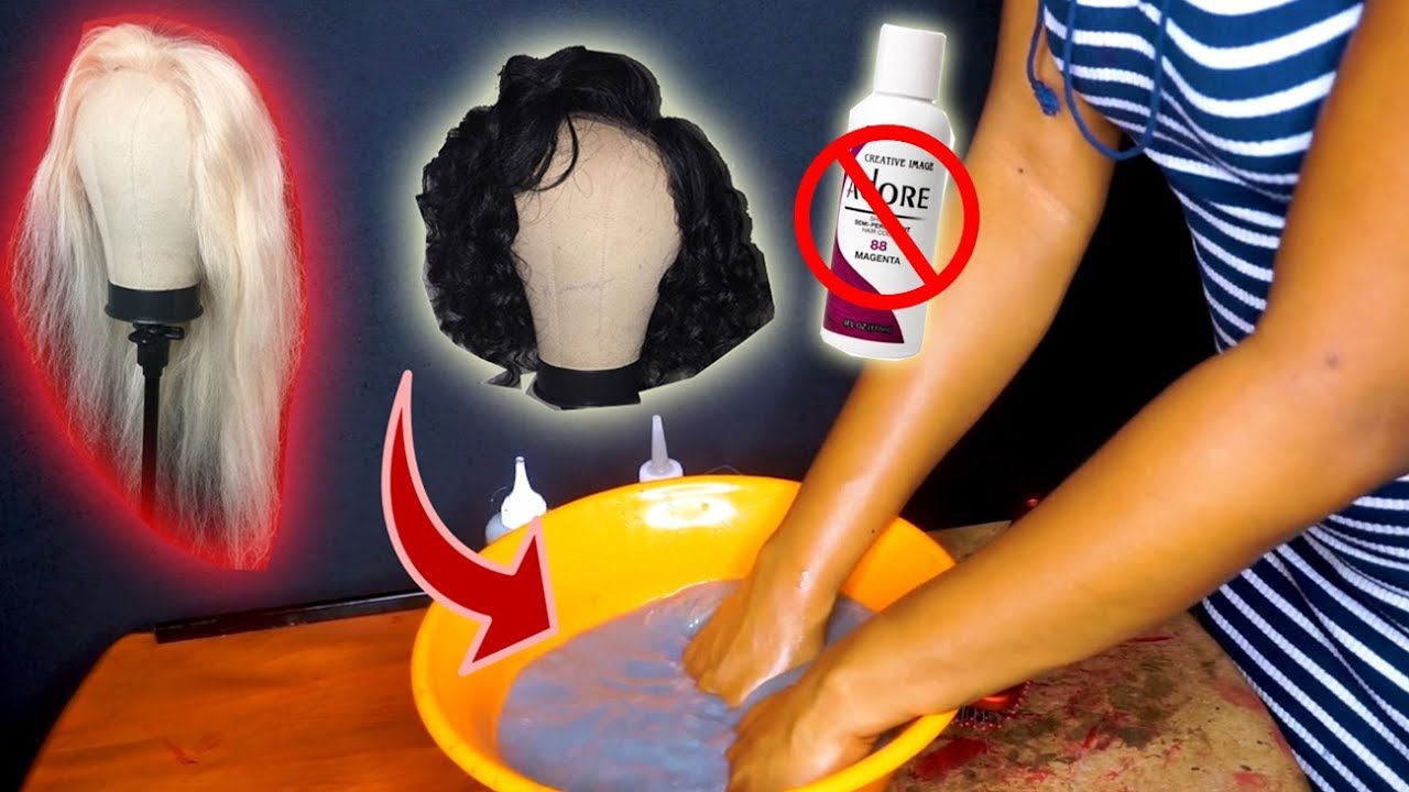 TRYING OUT THE WATER COLOR HAIR DYE| 5 MINUTES HAIR DYEING - YouTube