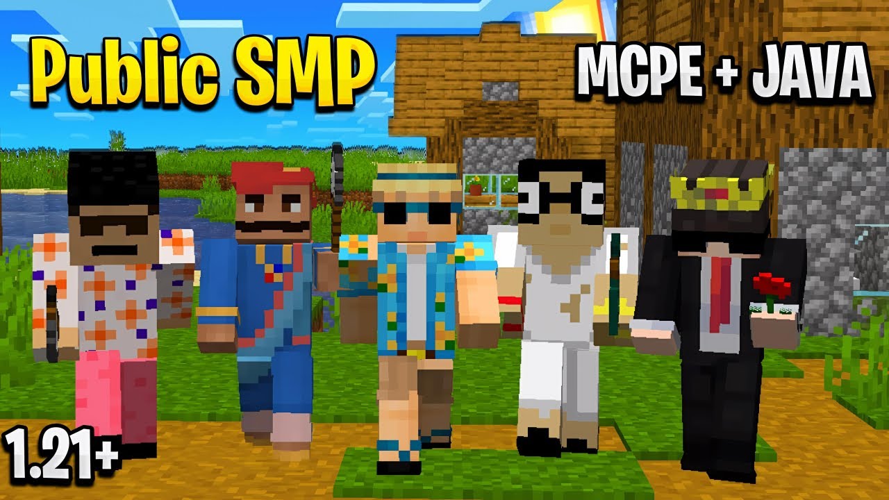 Top 3 Best Public Smp Servers For MCPE/Java - YouTube