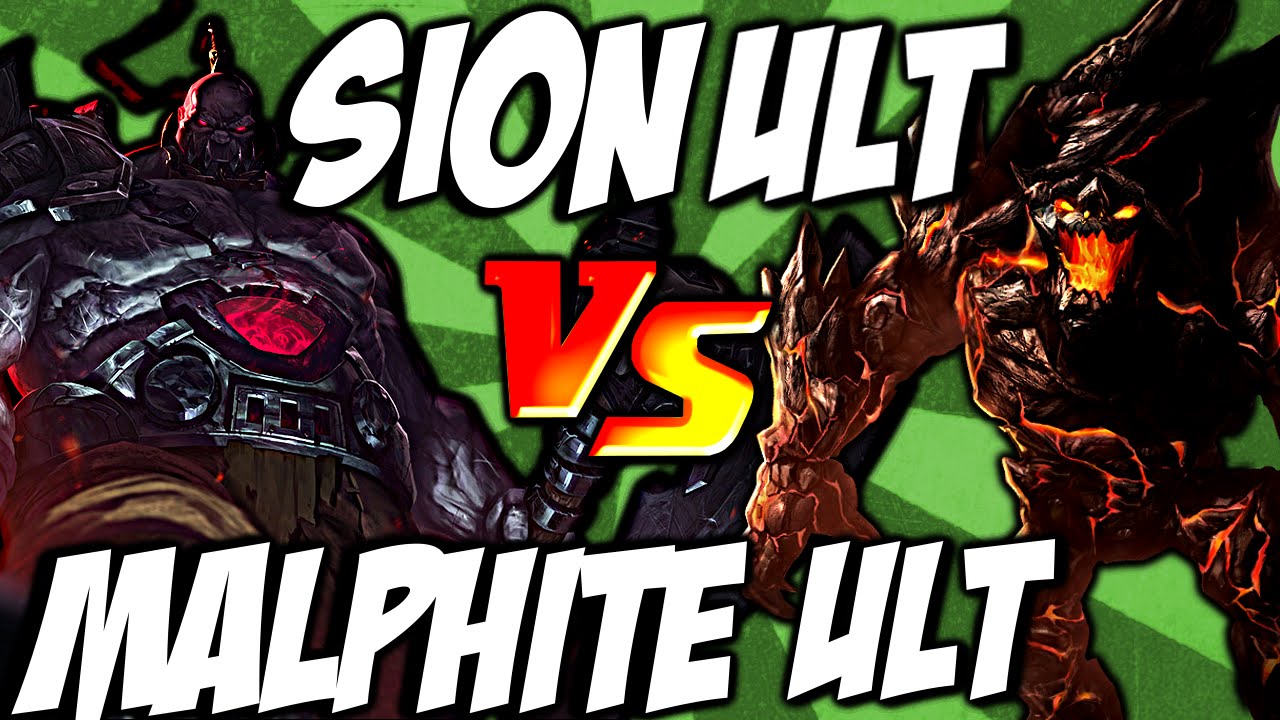 Sion Ult vs Malphite Ult - Unstoppable Onslaught vs Unstoppable Force ...