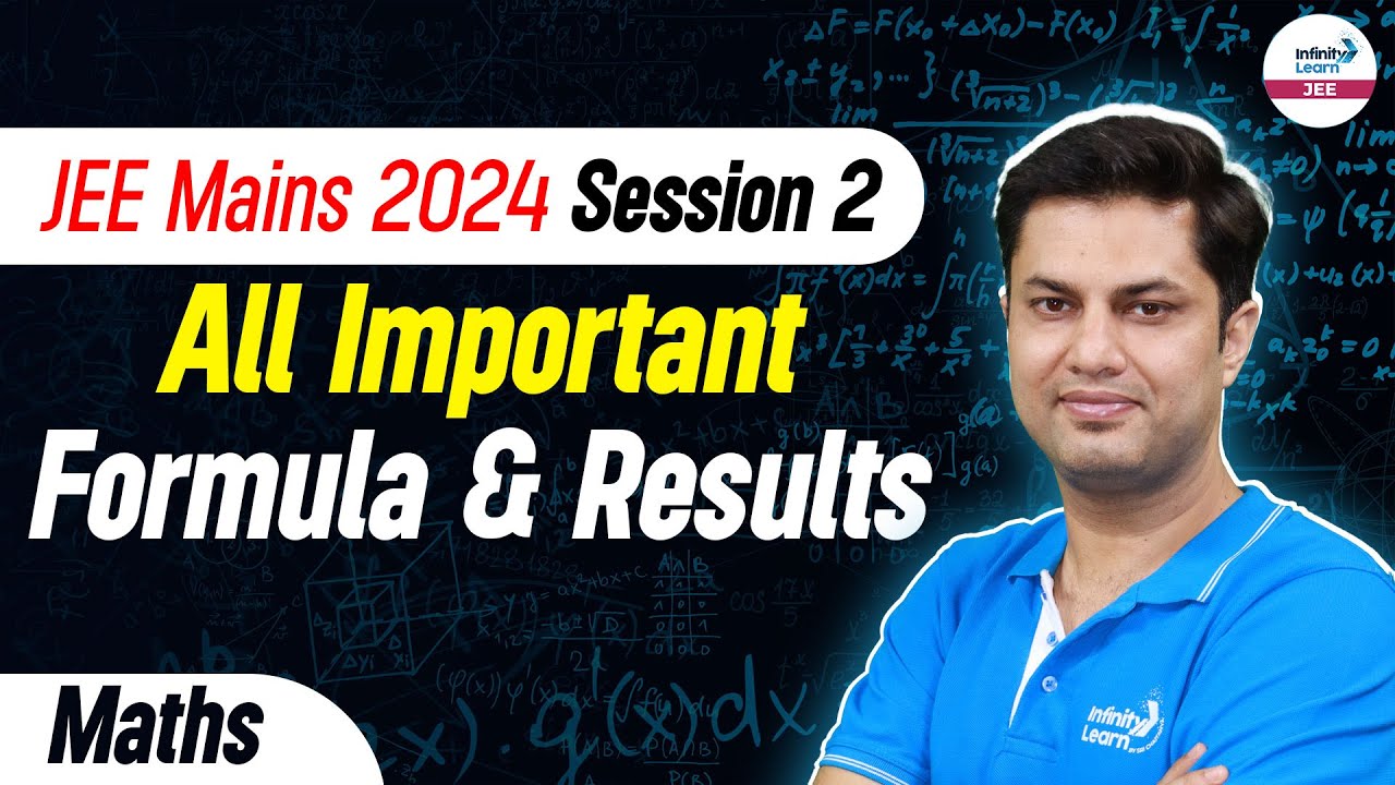 All Important Maths Formula & Results for #JEEMains2024 Session 2 | # ...