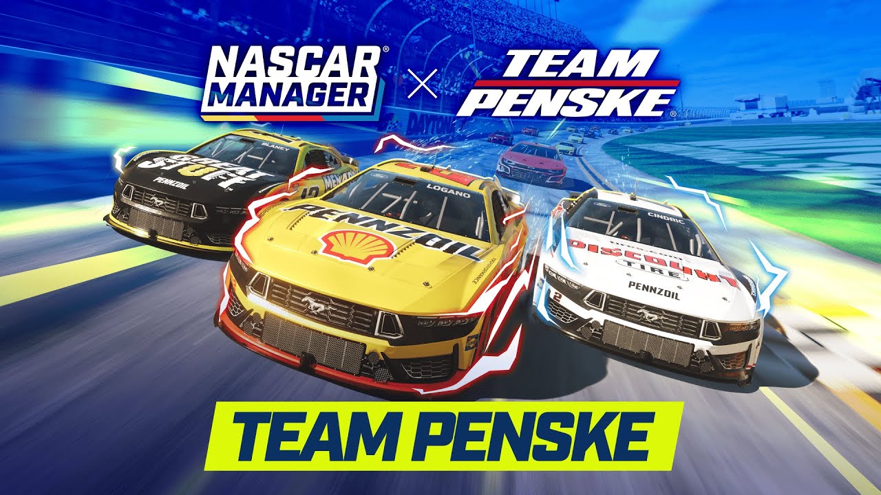 Team Penske accelerates into NASCAR® Manager! - YouTube