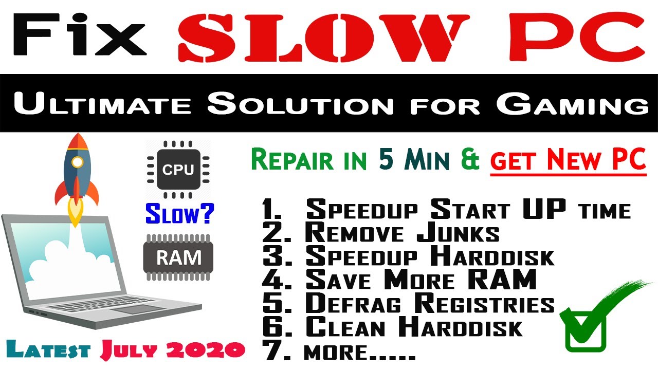 How to Speed Up Slow PC | Ultimate Solution to Make your Slow PC faster ...