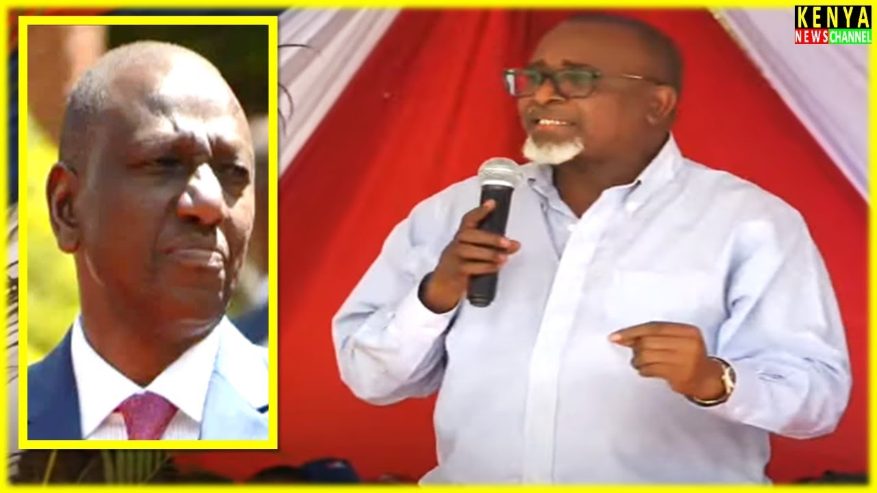 Mithika Linturi ROARS on Ruto in front of Gachagua at Kalonzo Tseikuru ...