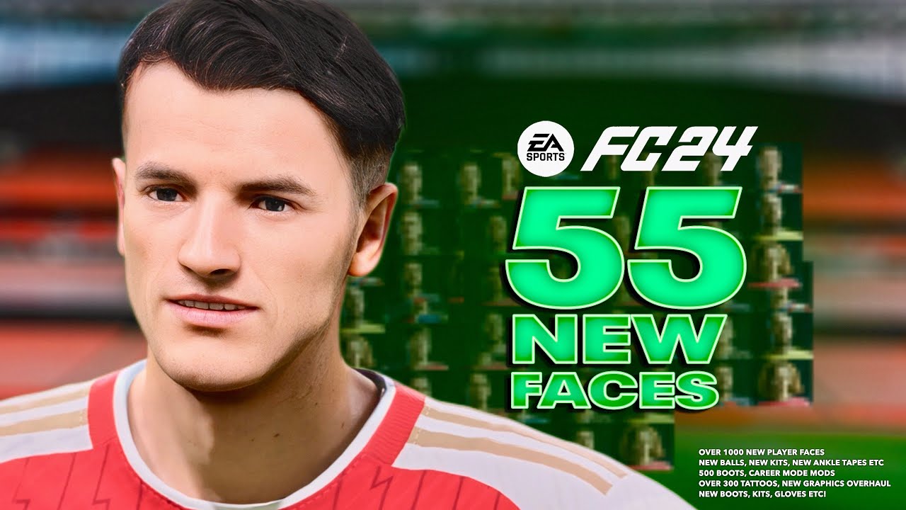 55 NEW PLAYER FACES ADDED TO EA FC24! [OVER 1000+ FACES, BOOTS, OUTFITS ...