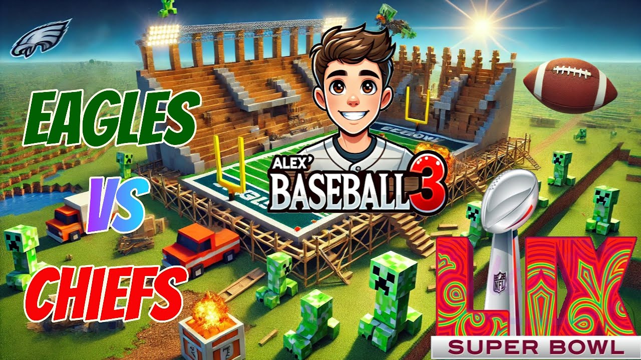 Building the Ultimate Super Bowl LIX Stadium in Minecraft! Eagles vs ...