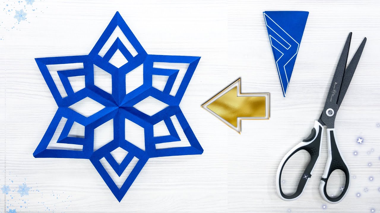 Easy DIY Paper Snowflake Tutorial For Winter Decorations - YouTube