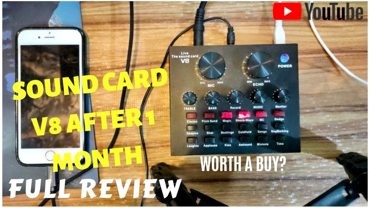 V8 SOUND CARD AFTER ONE MONTH: HOW TO SETUP STEP BY STEP - YouTube