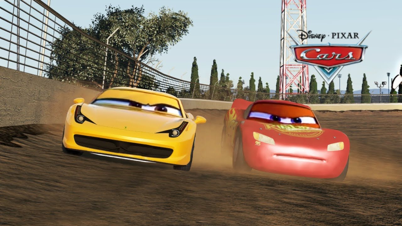 Lightning McQueen vs Cruz Training | Final Race | Cars 3 Movie Remake ...