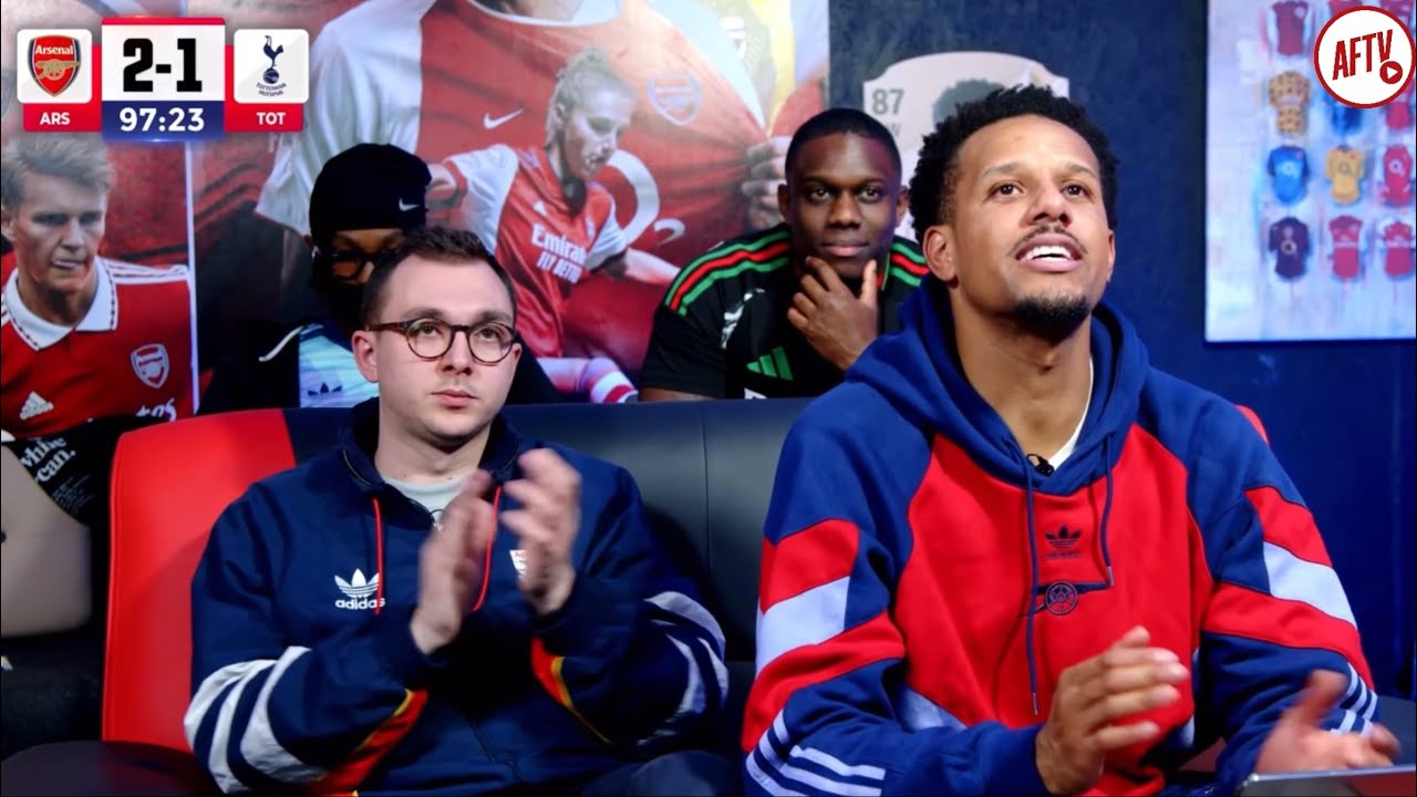 AFTV react to Arsenal 2-1 Tottenham - YouTube