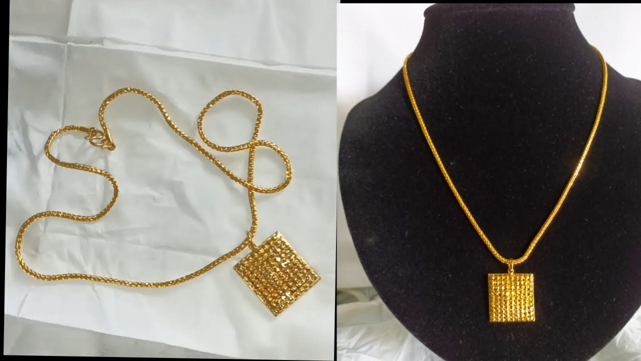 22k Gold necklace new desing in myanmar workshop - YouTube