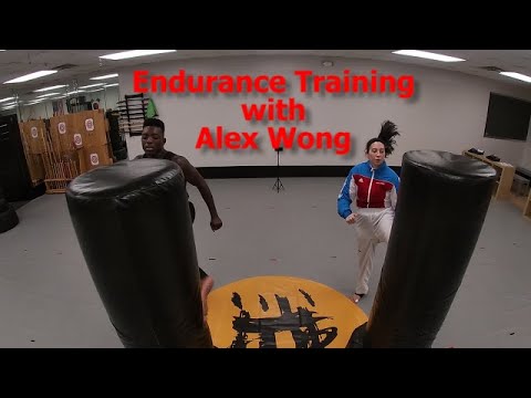 Endurance Drills with Alex Wong | Taekwondo Sparring Kicks - YouTube