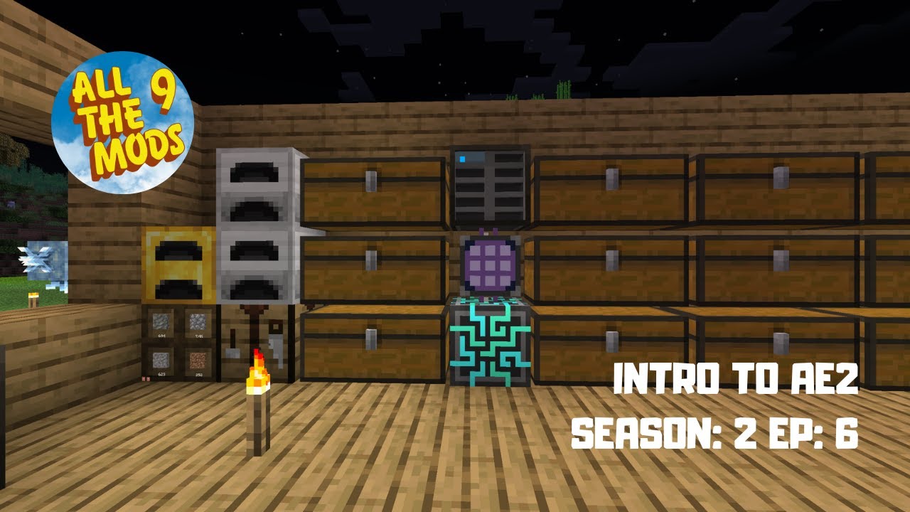 Minecraft ATM9 S2 E6 | Intro To AE2 - YouTube