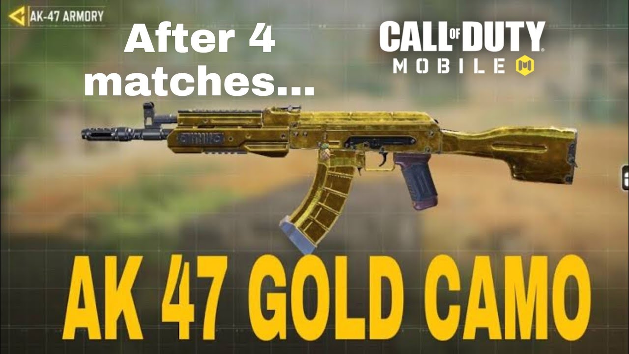 Grinding for AK 47 gold camo |CODM| - YouTube