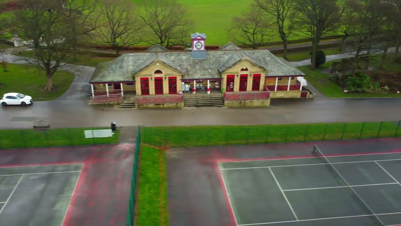 Birds Eye View of Greenhead Park, Huddersfield - YouTube