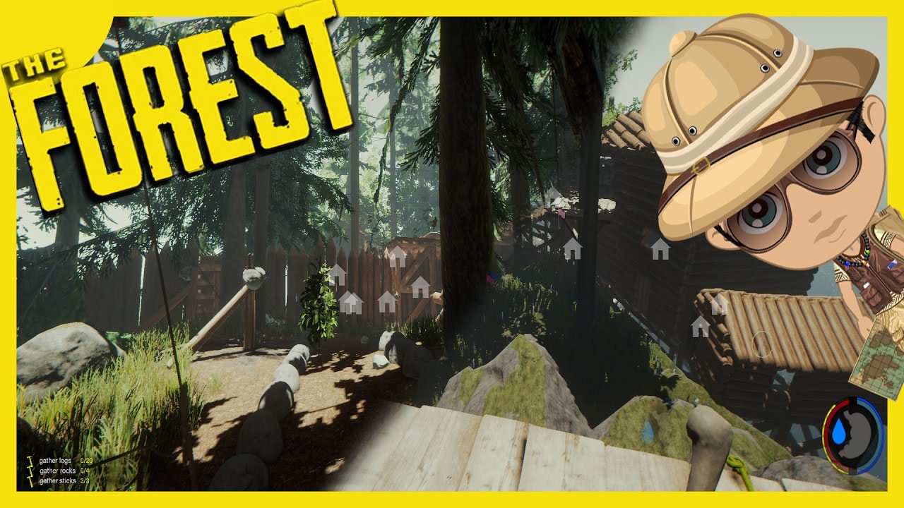 The Forest Multiplayer HUGE Survival BASE/FORT TOUR(Update 0.48 ...